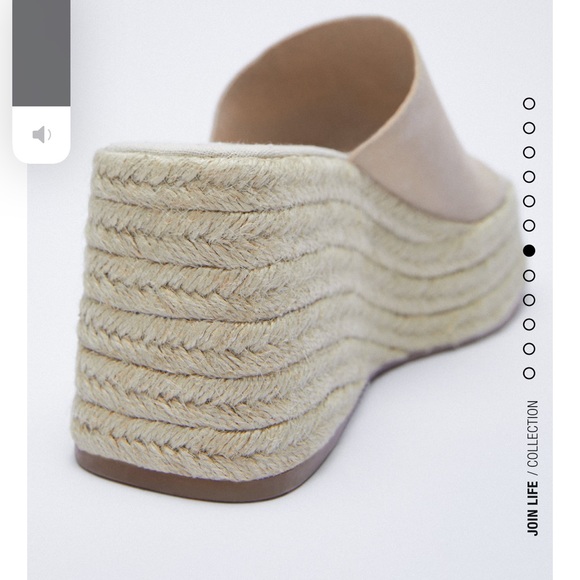 Zara | Shoes | Zara Split Leather Jute Wedges | Poshmark